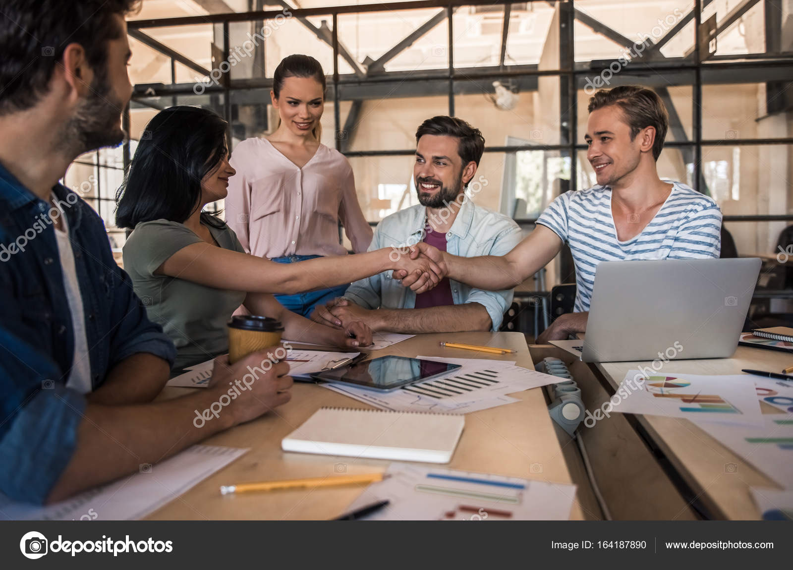 Young business team working — Stock Photo © GeorgeRudy #164187890