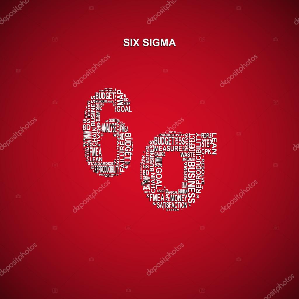 Fondo tipográfico diagonal de seis sigma Vector de stock #128664352 de ...