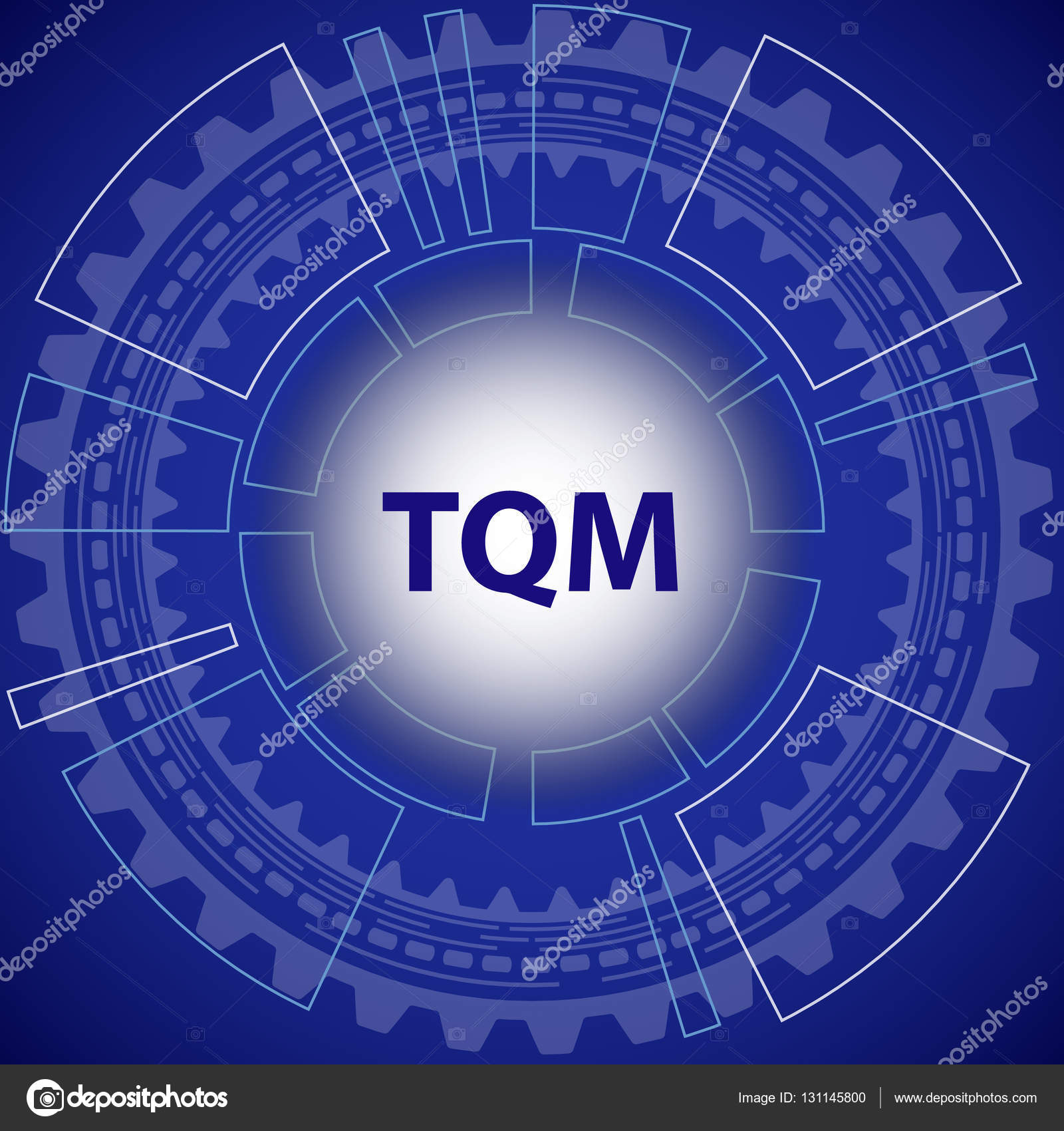 Total quality management strategy background Stock Vector Image by ...