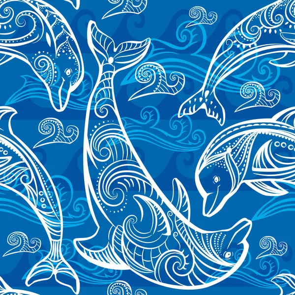100,000 Dolphin pattern Vector Images | Depositphotos