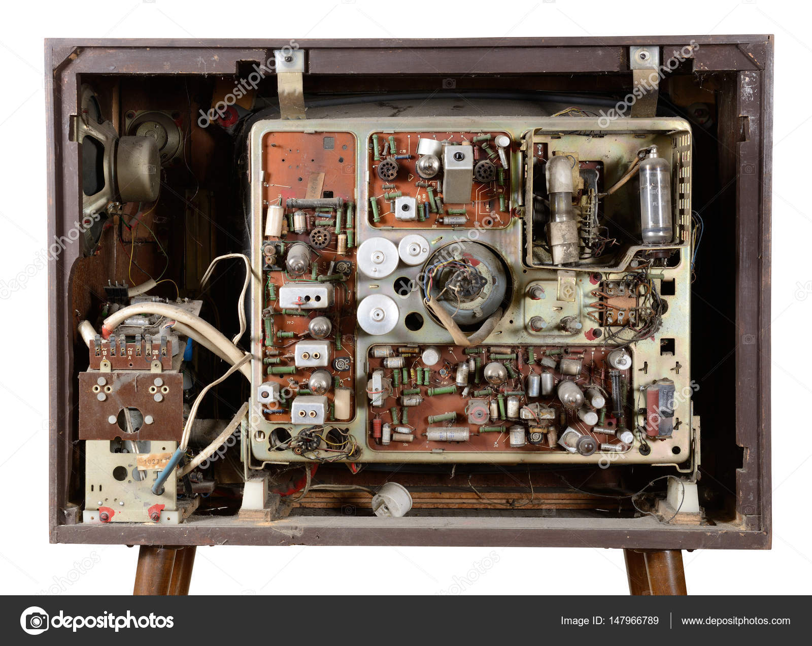 Back of an old vintage TV — Stock Photo © patakiz #147966789
