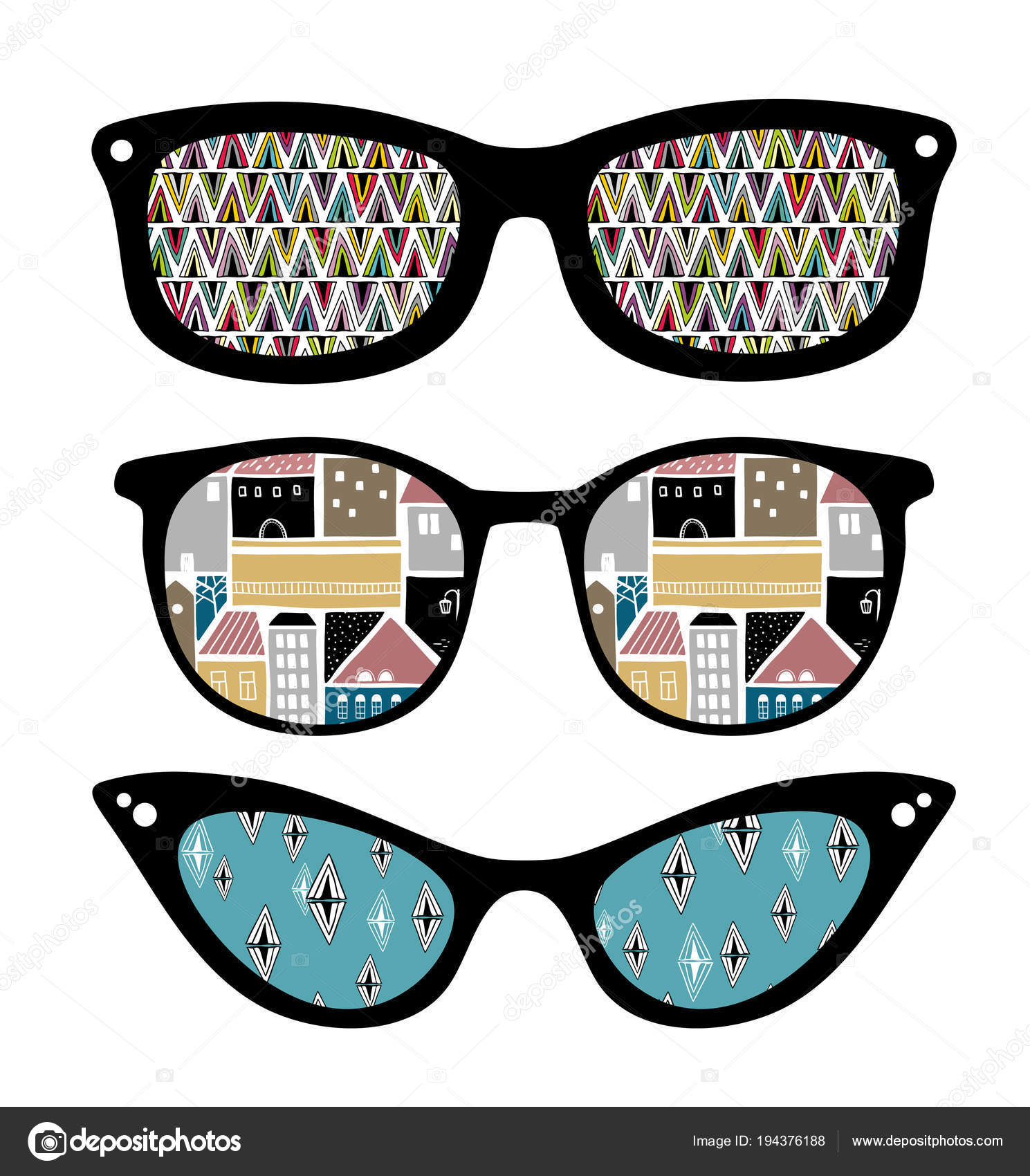 Vintage Sunglasses Vector