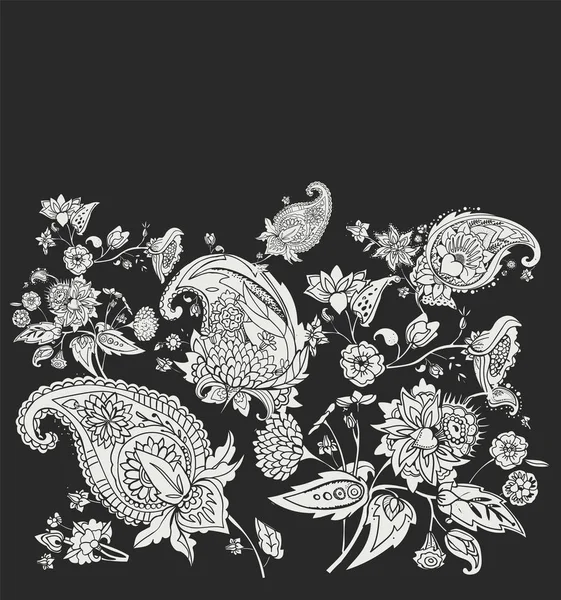 Hand Drawn Monochrome Creeping Python wth Roses — Stock Photo © Valiva ...