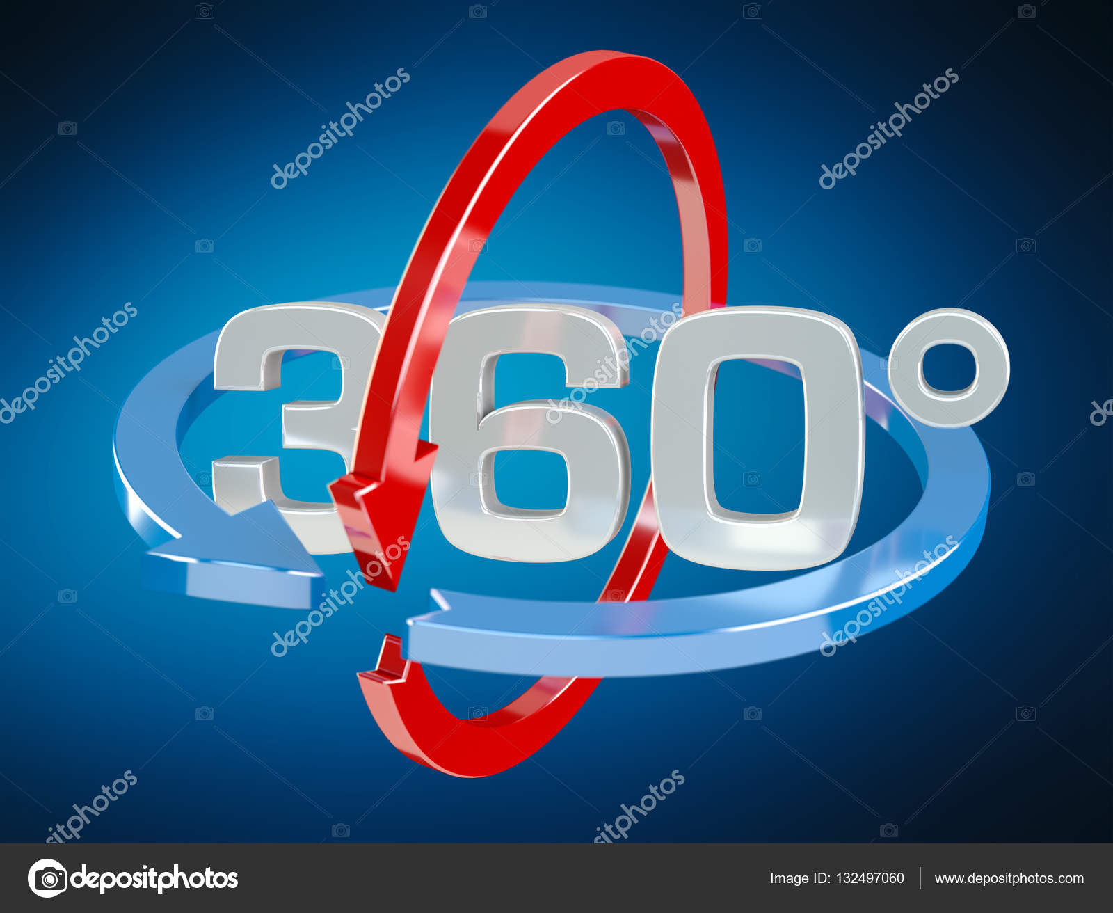 360 degree 3D render icon — Stock Photo © sdecoret #132497060