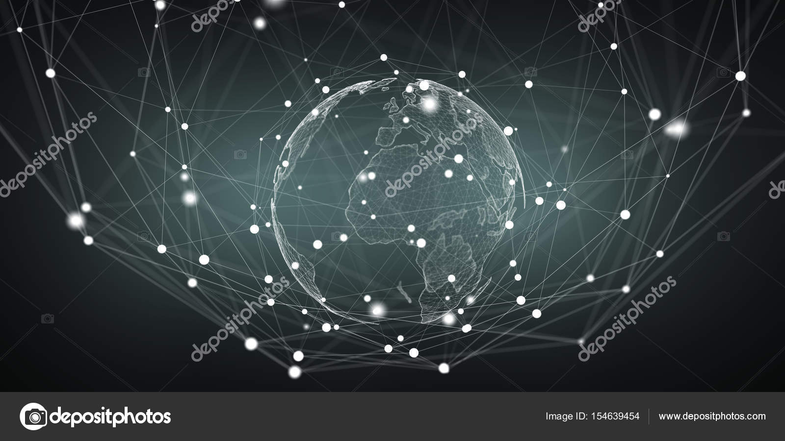Flying earth network interface 3D rendering Stock Photo by ©sdecoret ...