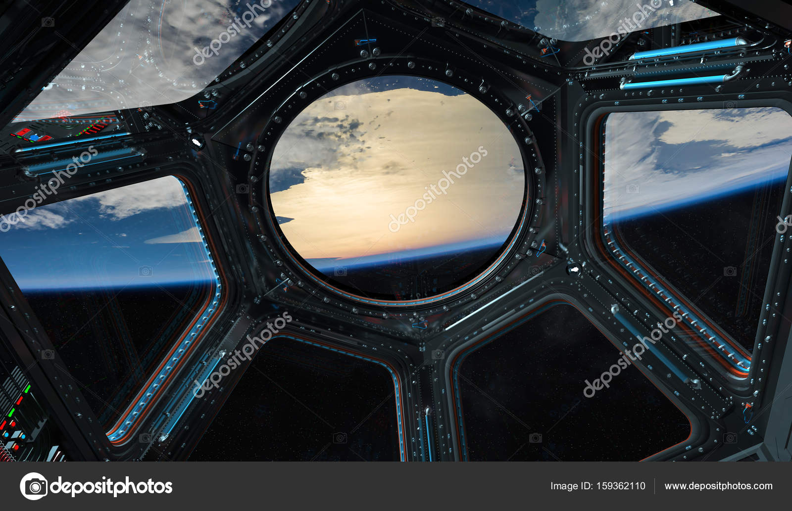 View From Space Shuttle Window