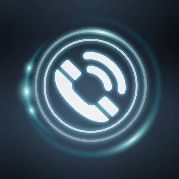 Imágenes de Icono azul del teléfono libres de derechos | Depositphotos