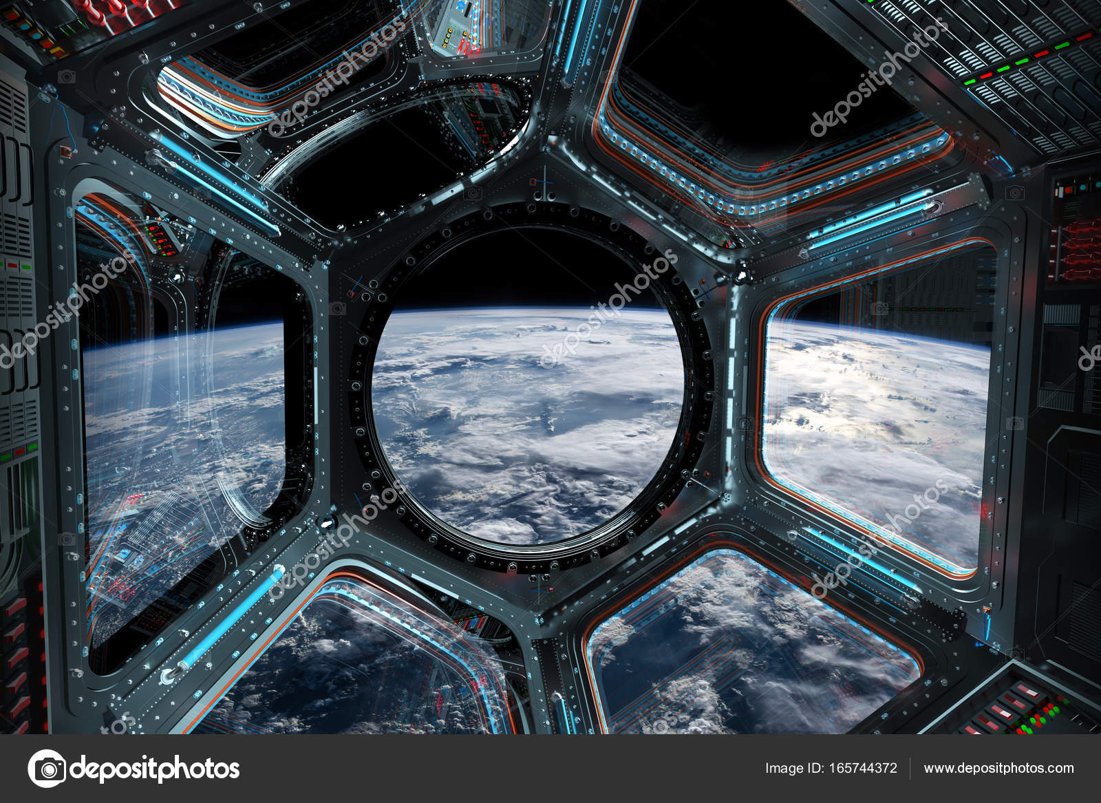 View From Space Shuttle Window