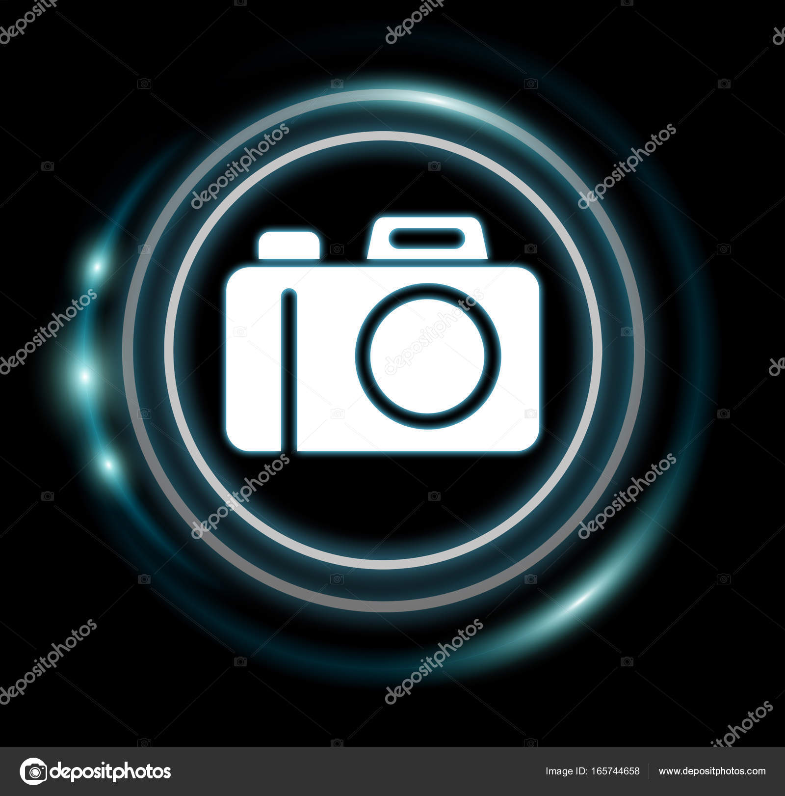 3D rendering camera icon — Stock Photo © sdecoret #165744658