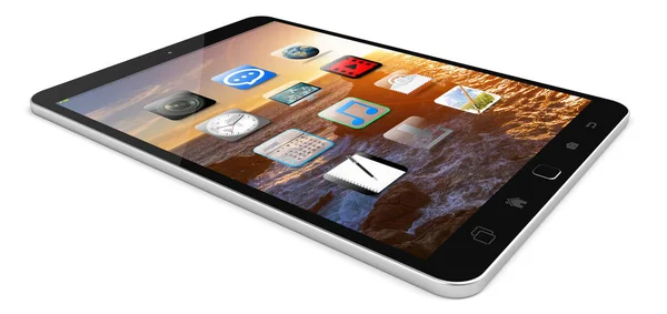 Modern digital tactile tablet 3D rendering — Stock Photo © sdecoret ...