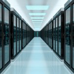 Server room interior in datacenter Stock Photo by ©scanrail 132103410