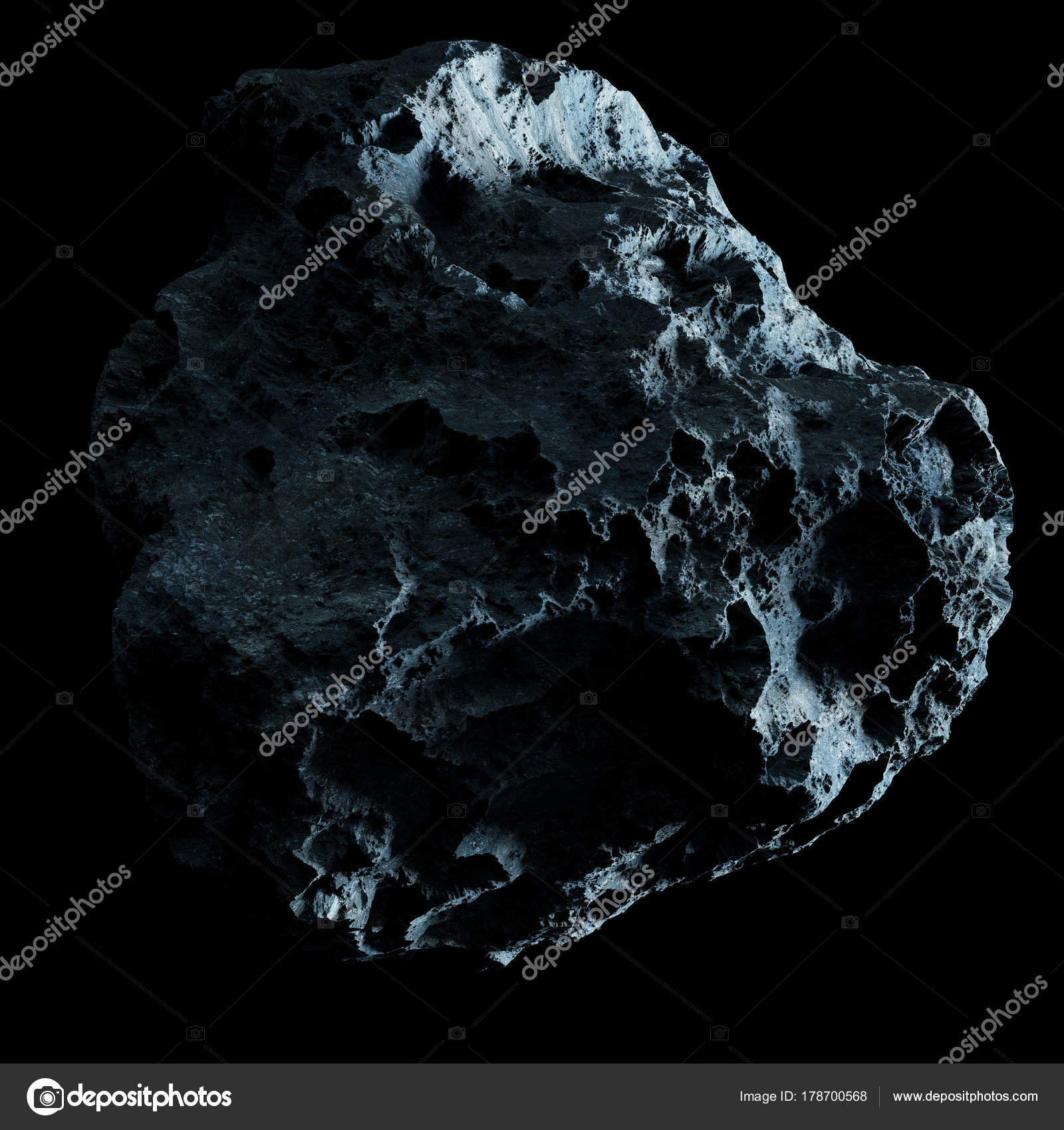 Asteroid 3d Rendered