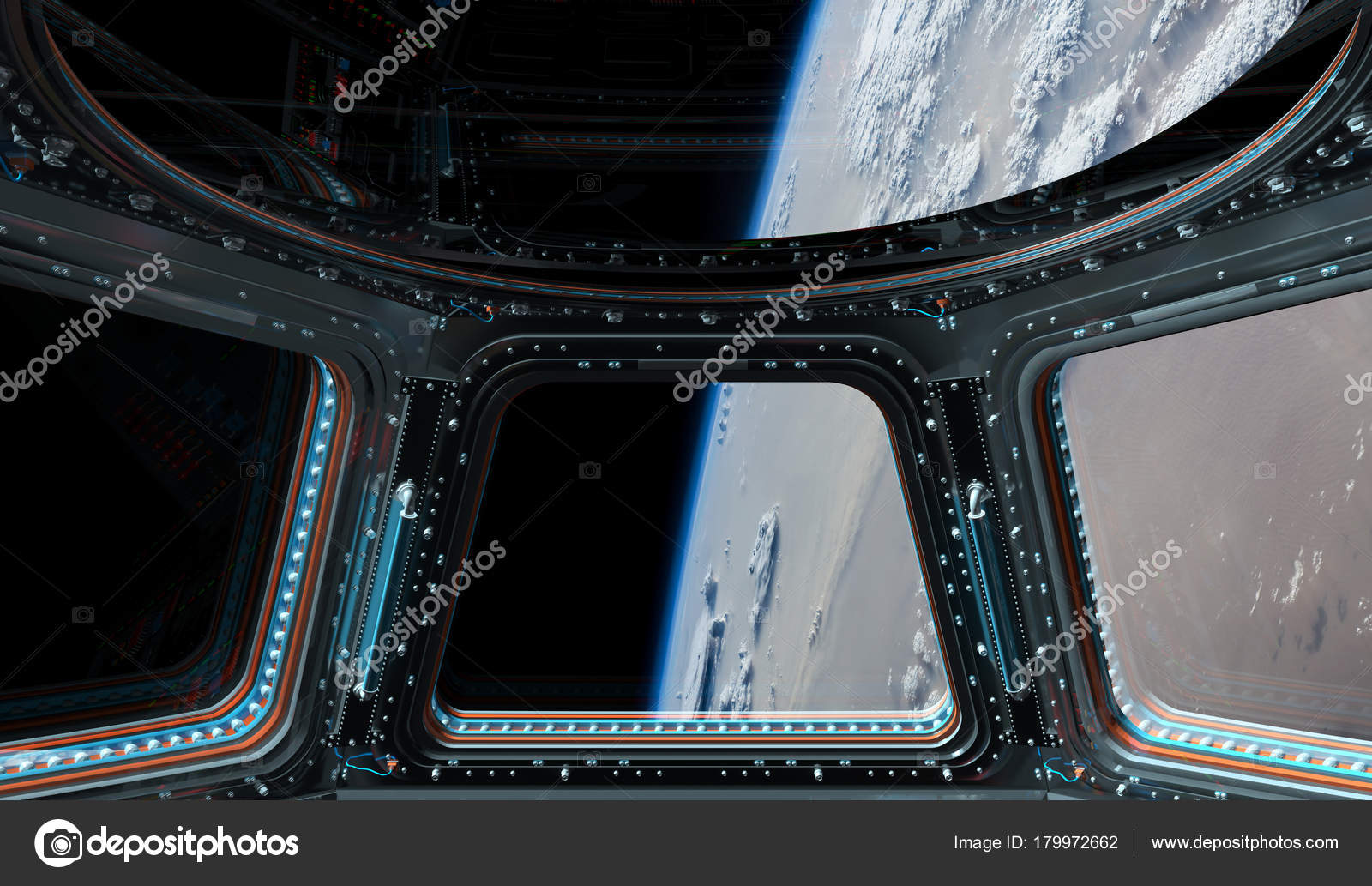 Stock Space Station Window