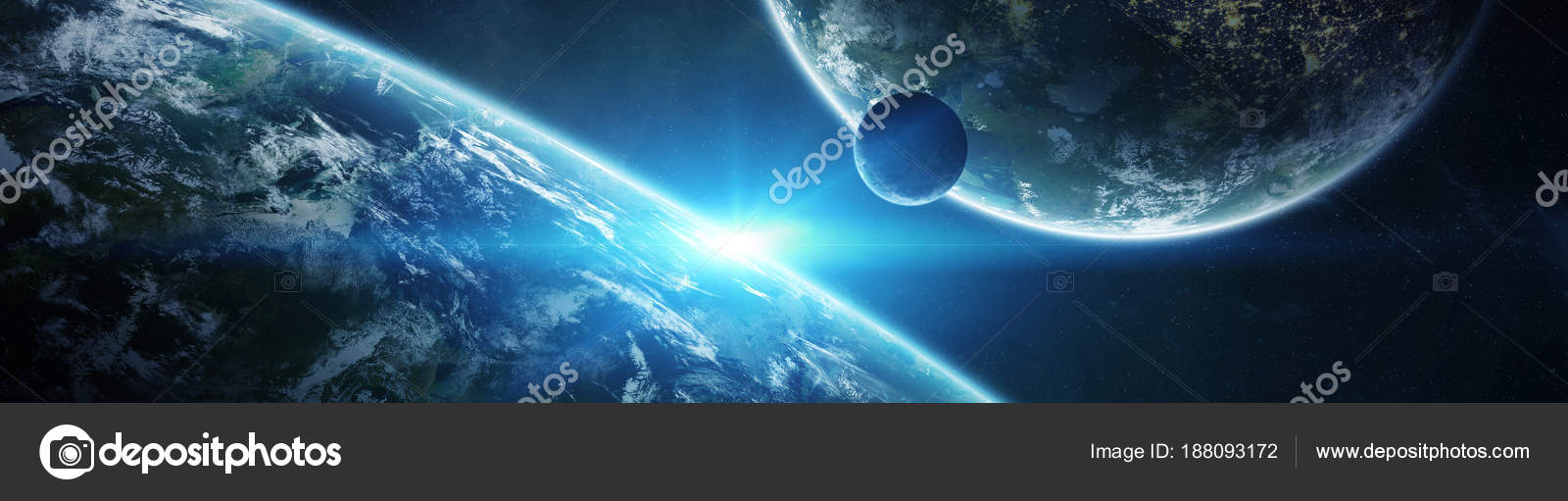 Panorama Planets In Space
