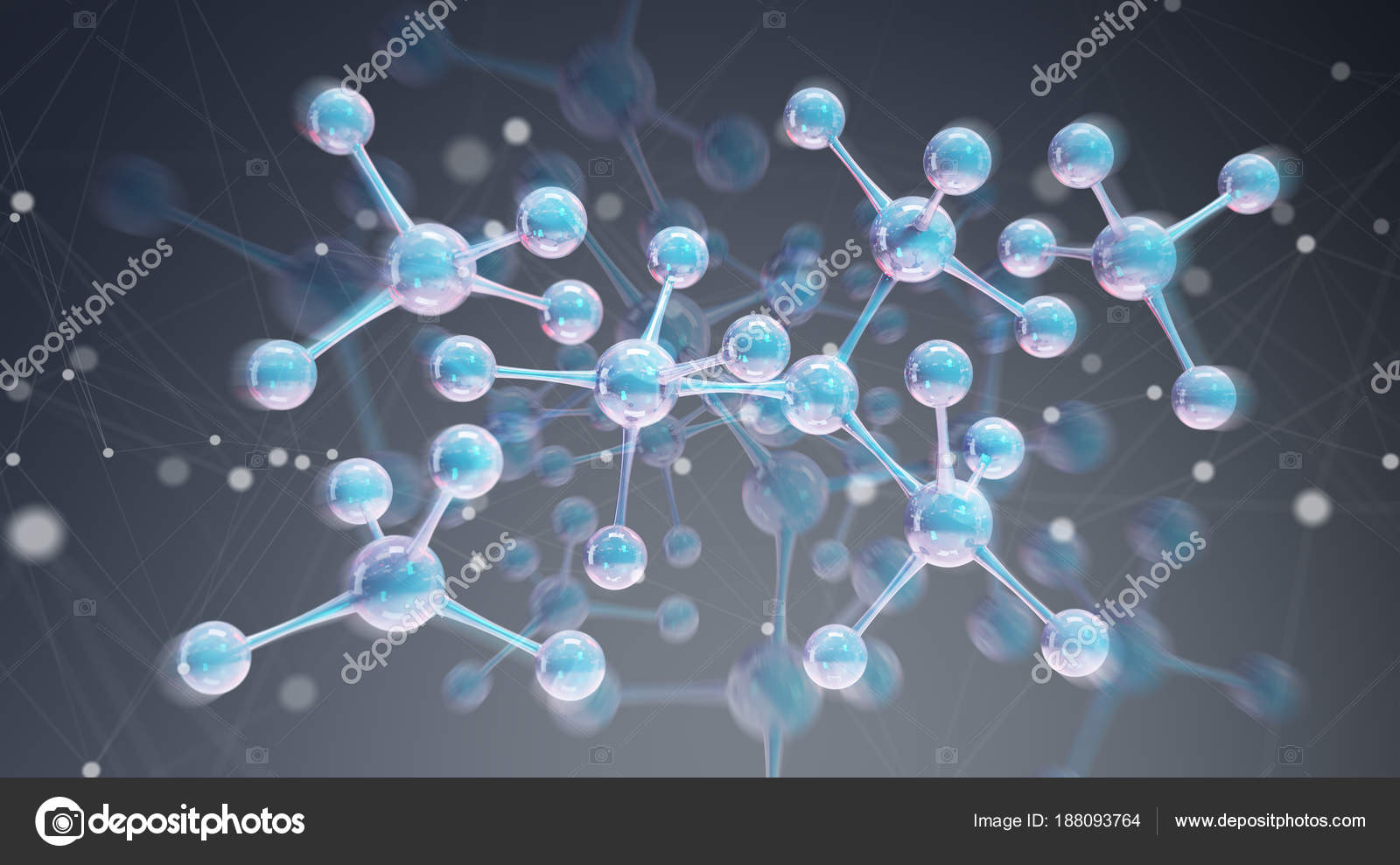 Modern digital molecule structure 3D rendering — Stock Photo © sdecoret ...