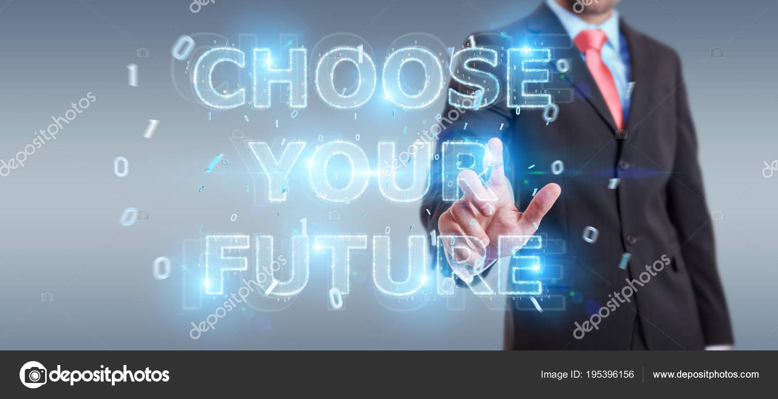 Businessman using future text interface 3D rendering — Stock Photo ...