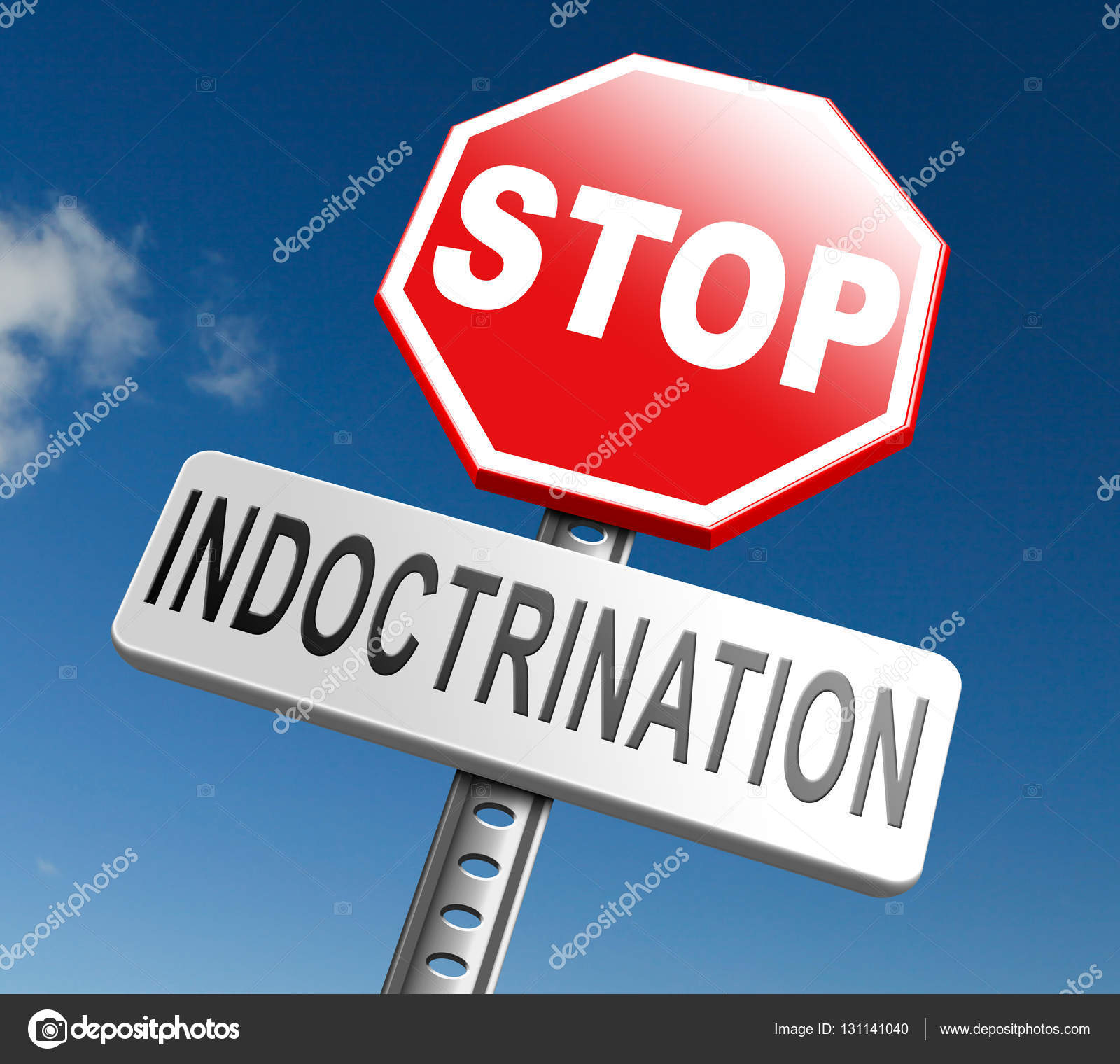 No indoctrination sign Stock Photo by ©kikkerdirk 131141040