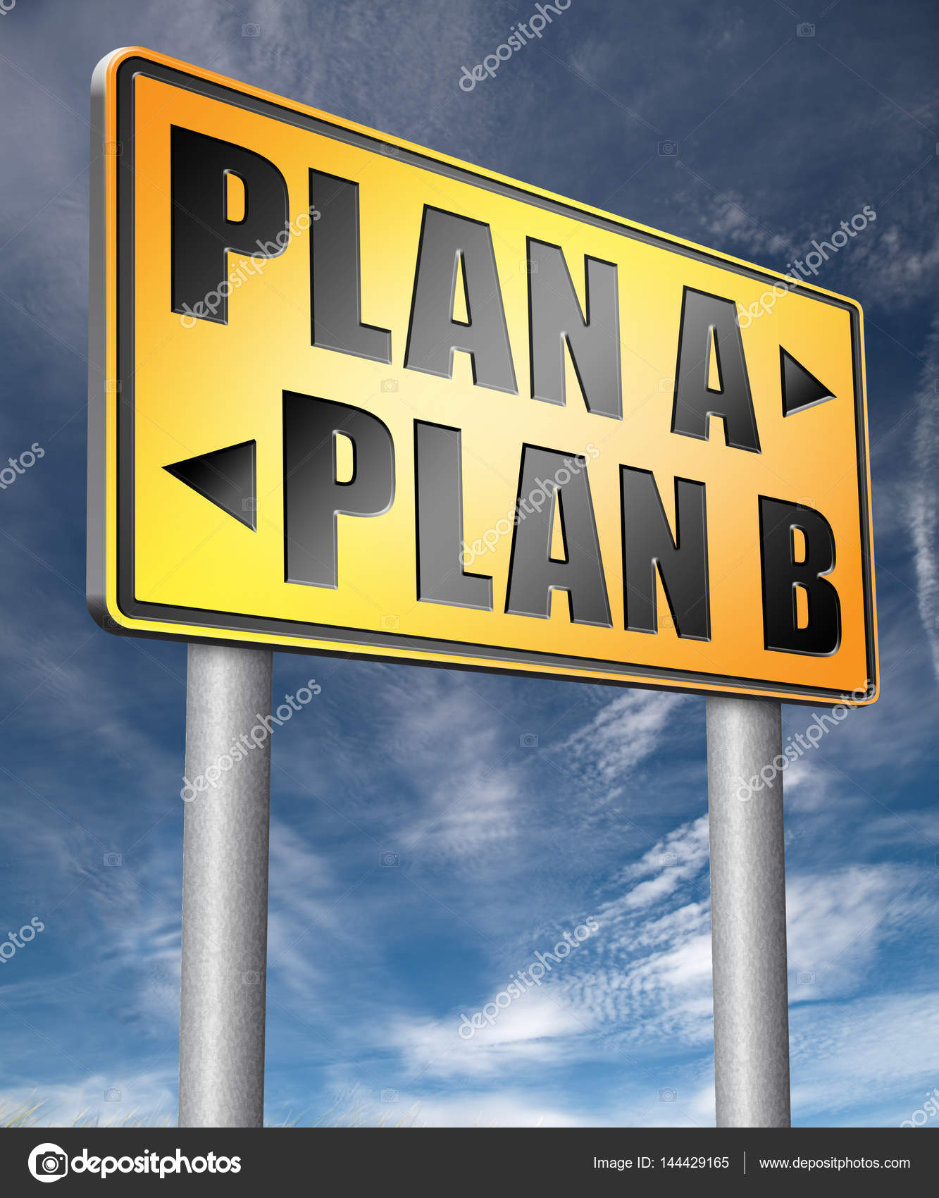 Plan a or b alternative option Stock Photo by ©kikkerdirk 144429165