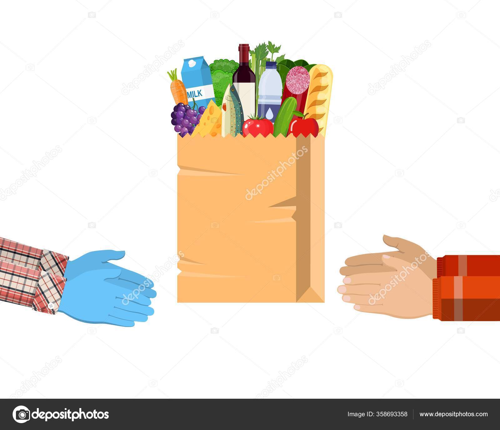 Hands Holding Food Clipart
