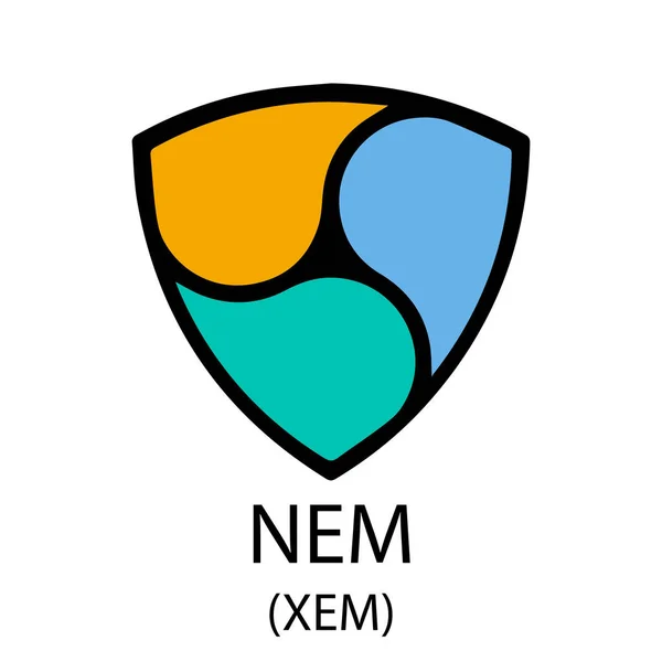 Nem Cryptocurrency Blockchain Icon Virtual Electronic Internet Money ...