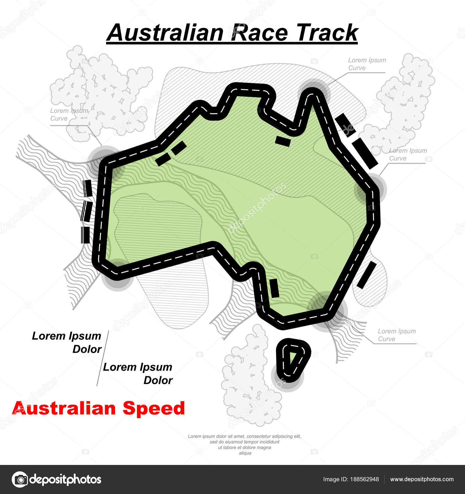 Australian track road Stock Vector Image by ©longquattro #188562948