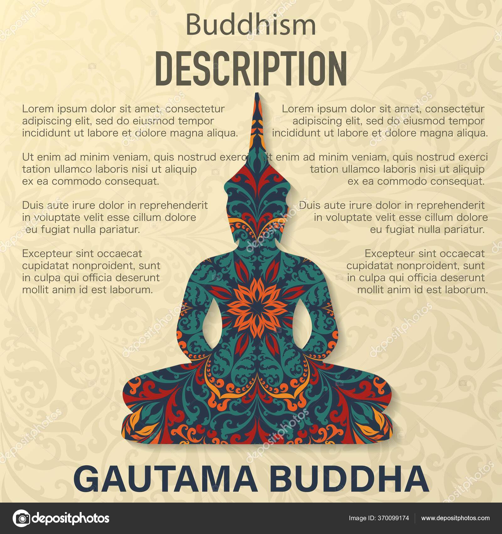 Buddha floral pattern background Stock Vector Image by ©longquattro ...