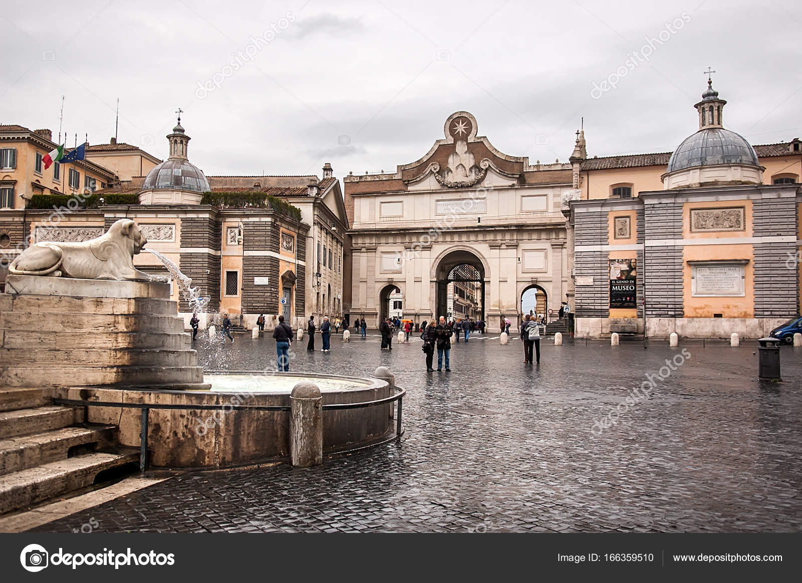 Piazza del Popolo square in Rome – Stock Editorial Photo © Alisa24 ...