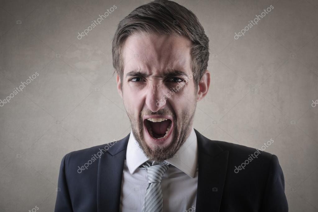 Roaring business man Stock Photo by ©olly18 126022512