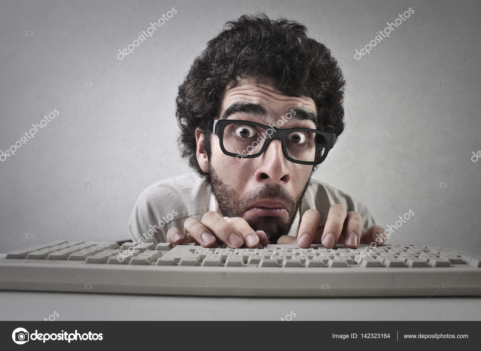 Man with keyboard Stock Photo by ©olly18 142323164