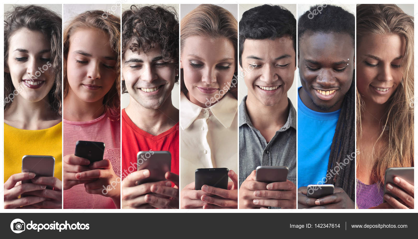 People with phones Stock Photo by ©olly18 142347614