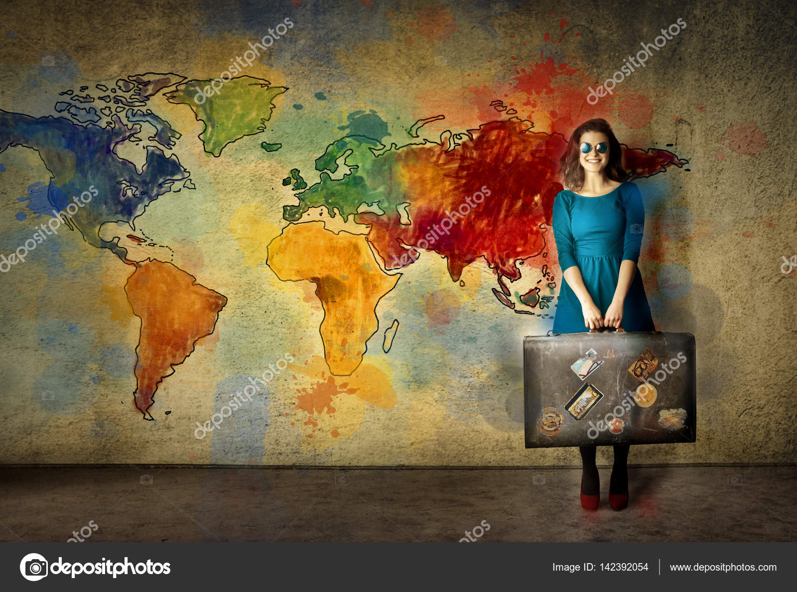 Smiling lady ready for adventure — Stock Photo © olly18 #142392054