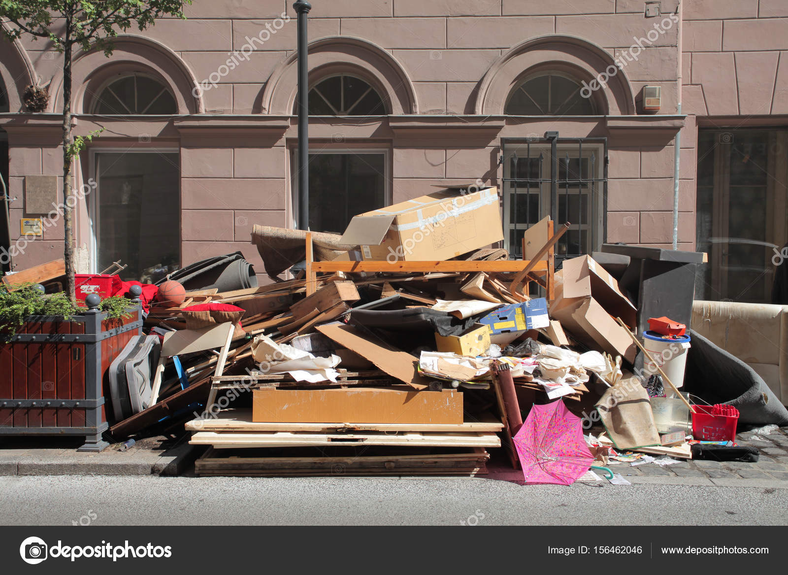 Garbage on the street — Stock Photo © olly18 #156462046