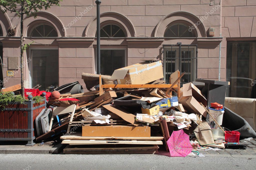 Garbage on the street — Stock Photo © olly18 #156462046