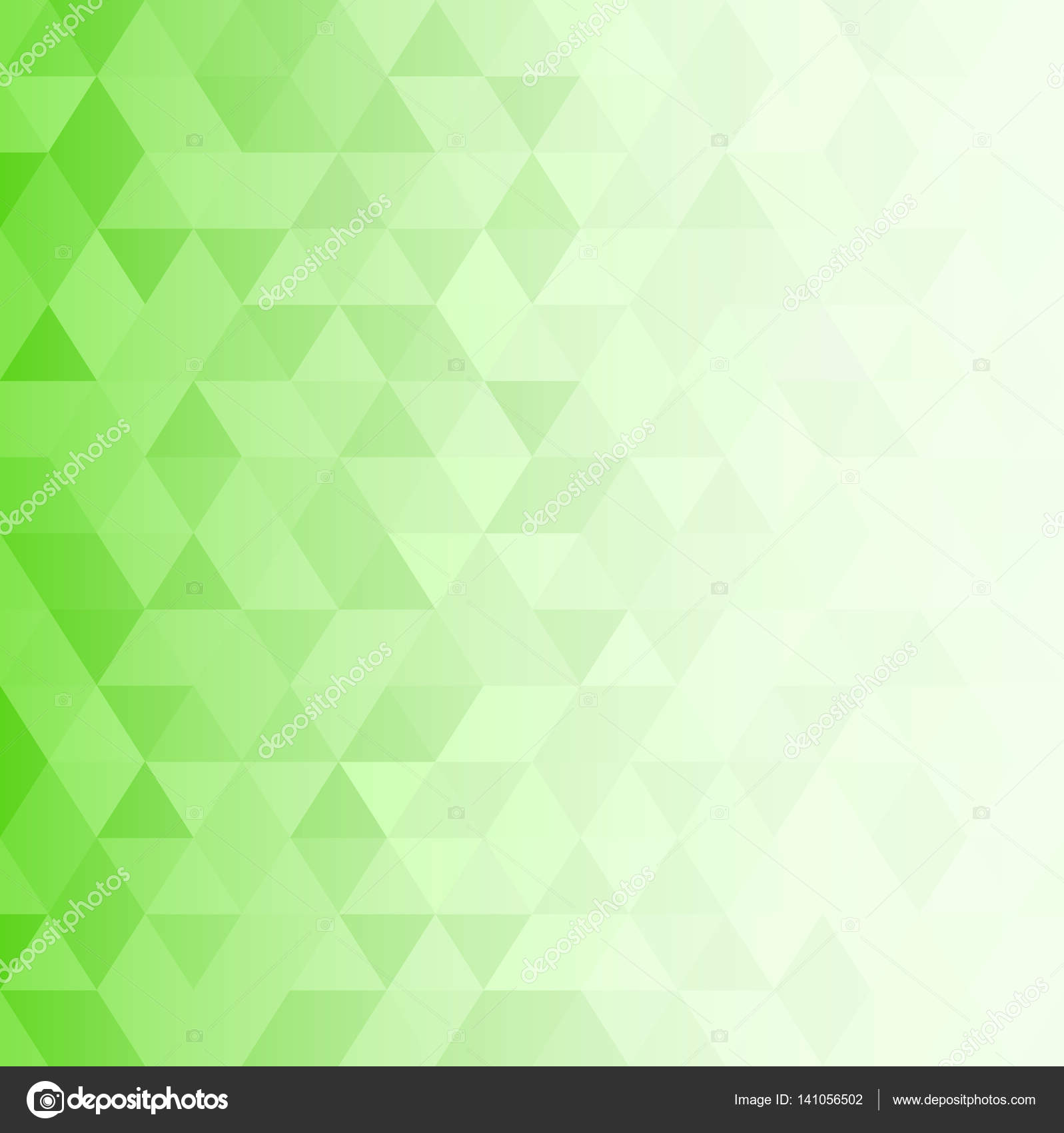 Triangular geometric background. green spring abstract backgroun ...