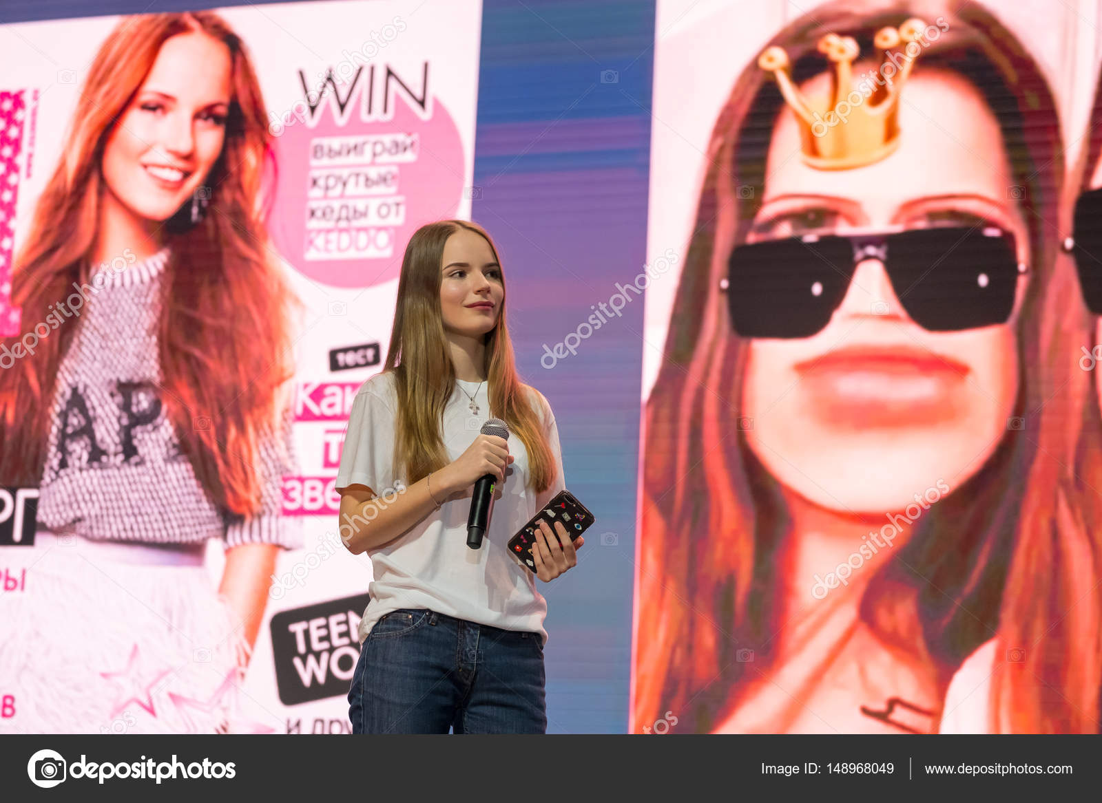 Famous Russian blogger and vlogger Sasha Spilberg — Stock Editorial ...