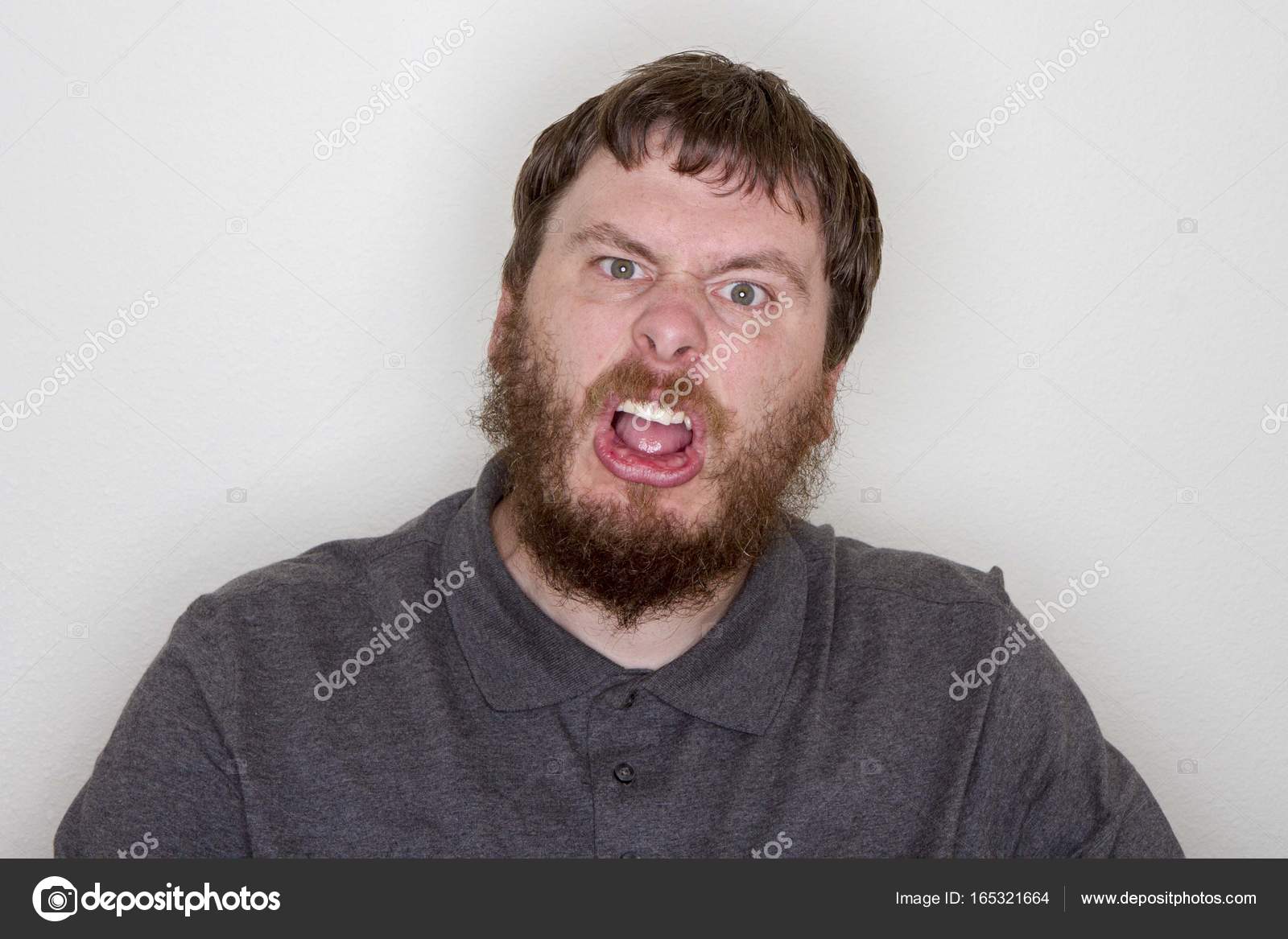 Angry man yelling — Stock Photo © txking #165321664