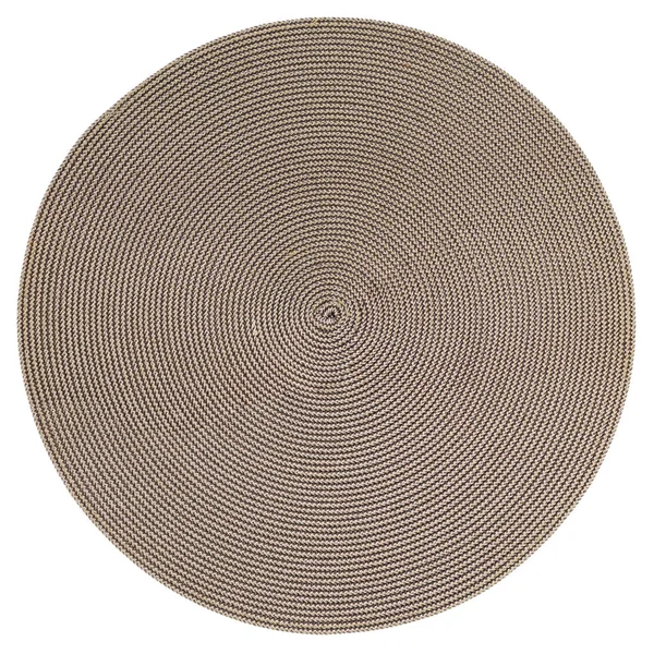 Golden beadwork table mat with round lines pattern — Stock Photo ...