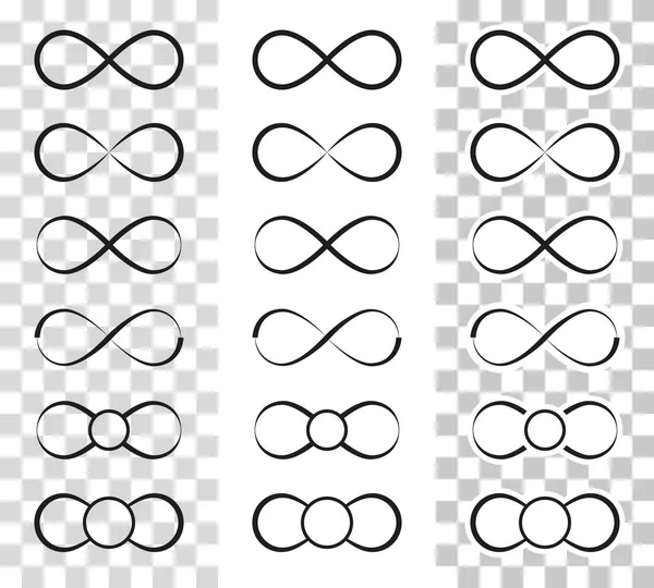 Infinity vector symbols set Vector Art Stock Images | Depositphotos