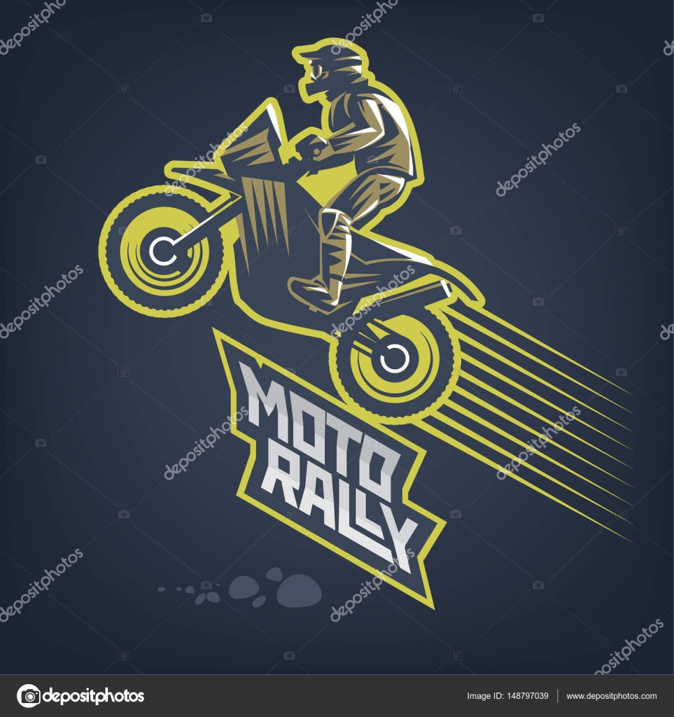 Moto rally. Sport emblem Stock Vector Image by ©archetype #148797039