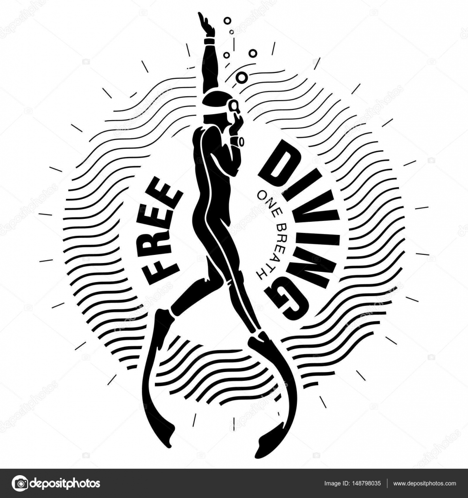 Freediving. Sport emblem Stock Vector Image by ©archetype #148798035