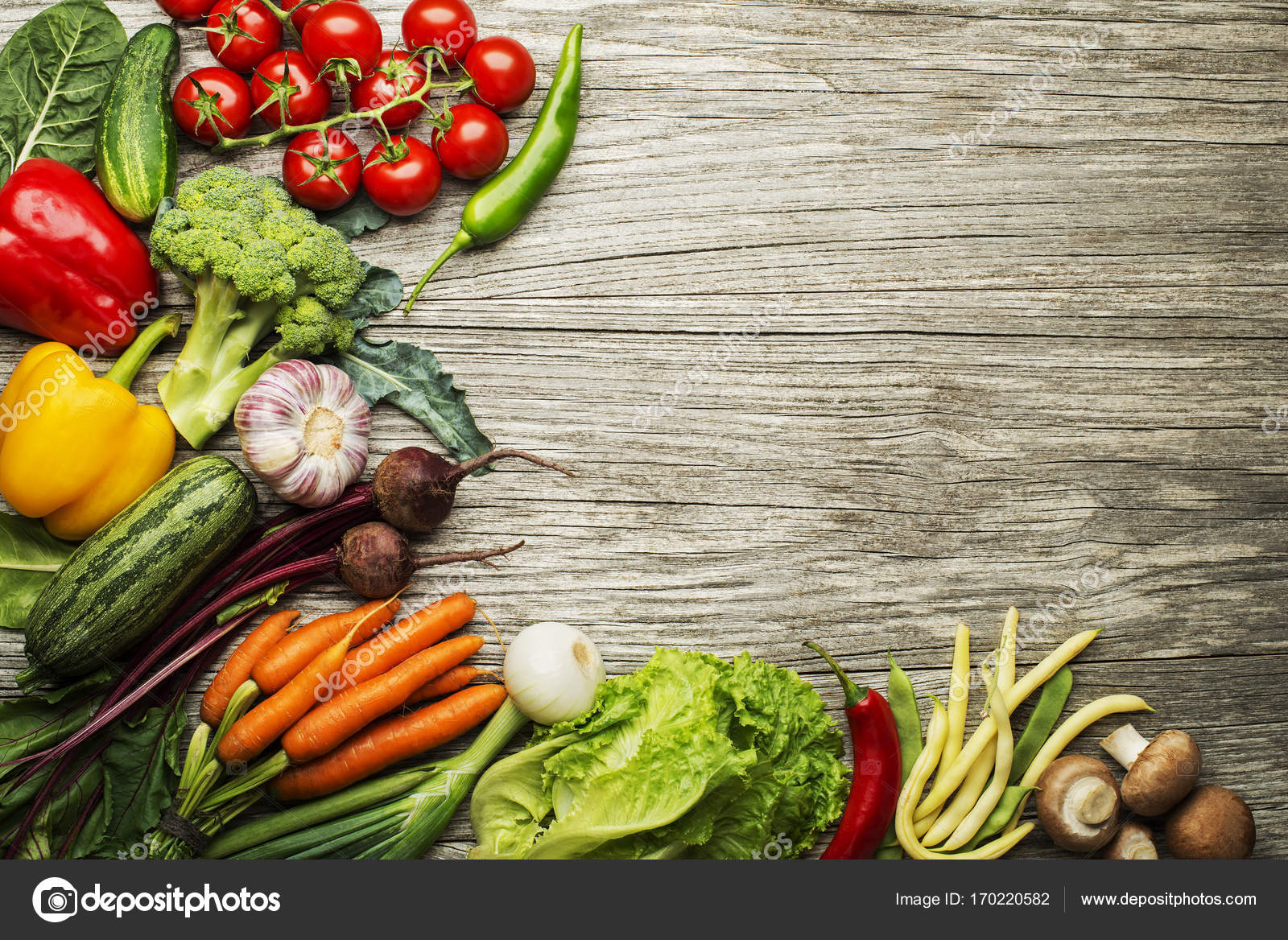 Vegetables collection background Stock Photo by ©photodesign 170220582