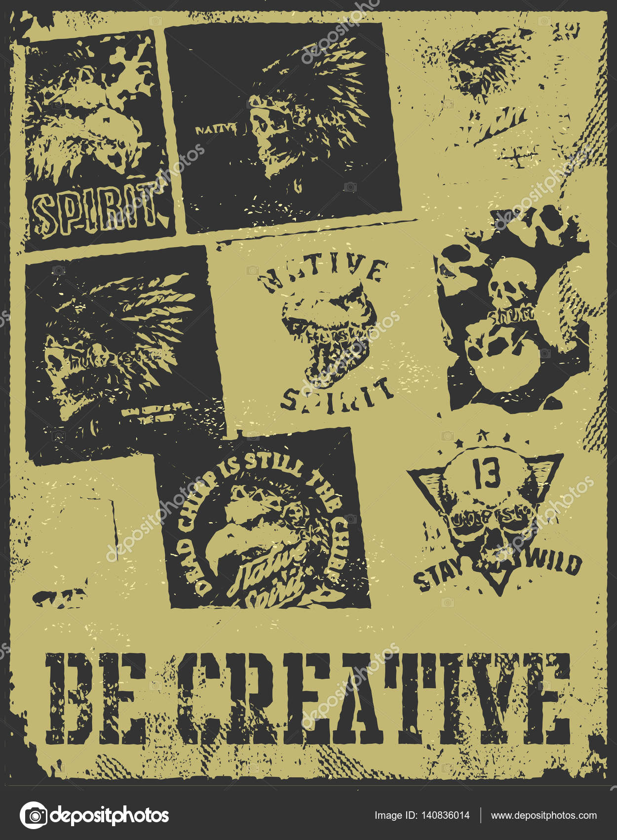 Vector graphic design of various random objects. Stock Vector Image by ...