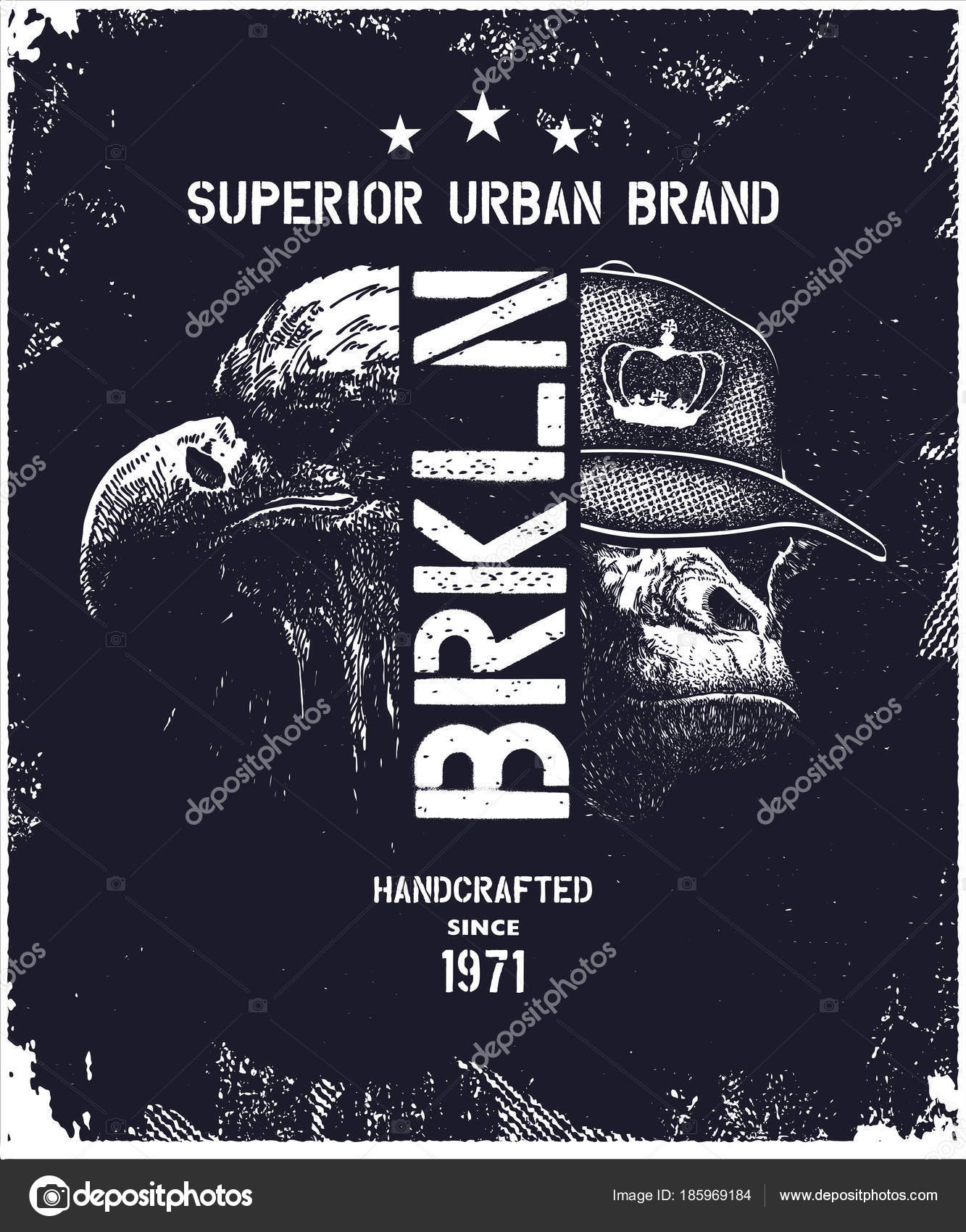 Vintage urban typography vector illustration Stock Vector by ©DIDDLE ...