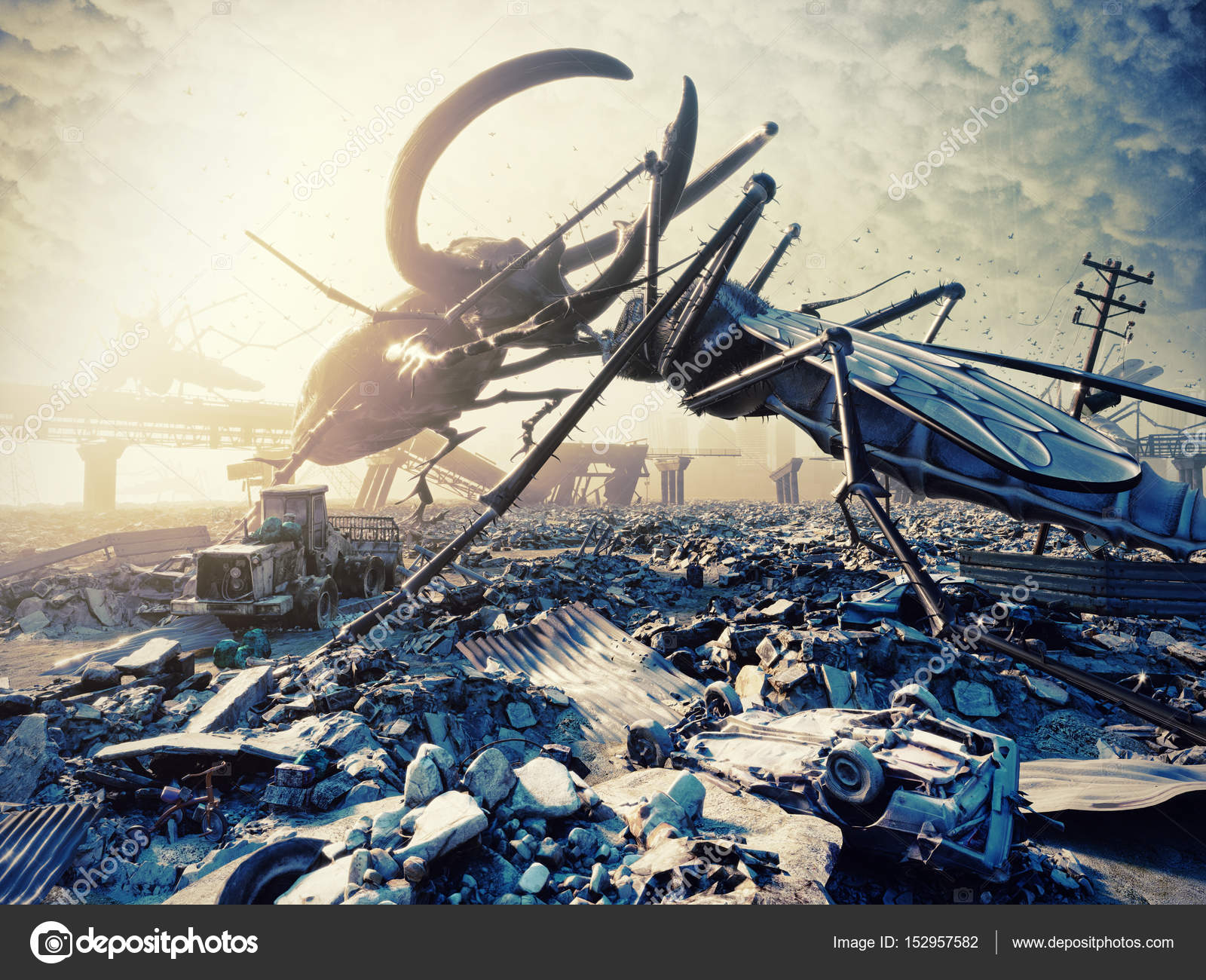 War of Giant Insects — Stock Photo © vicnt2815 #152957582