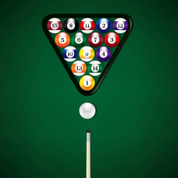 Billiard balls triangle on background Stock Vector Image by ...