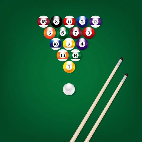Billiard Break Shot Start Off Cue Sports Stock Vector Image by ©Furian ...