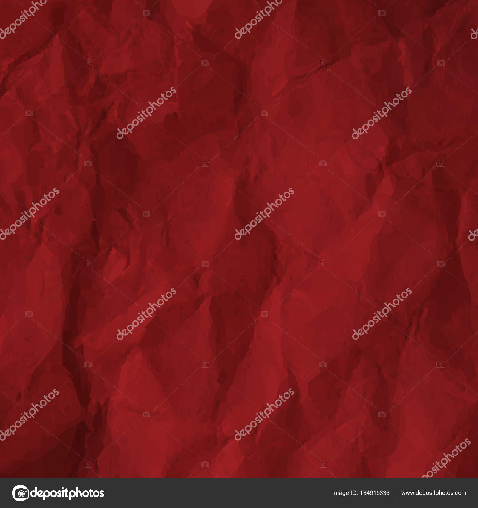 Crumpled Red Paper Gradient Mesh Vector Illustration Stock Vector Image ...