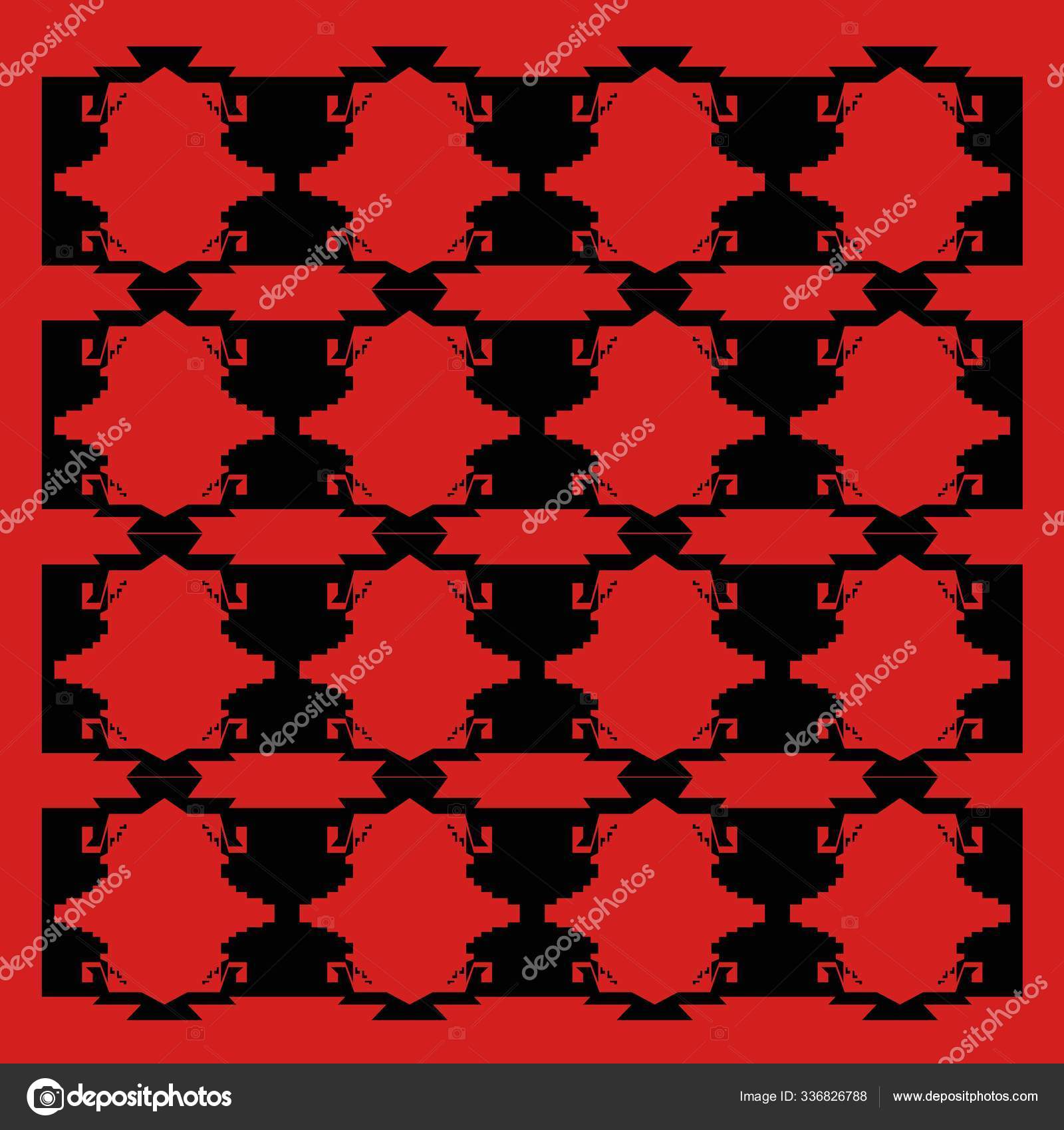 Red Abstract Aztec Background — Stock Photo © BEEANDGLOW #336826788