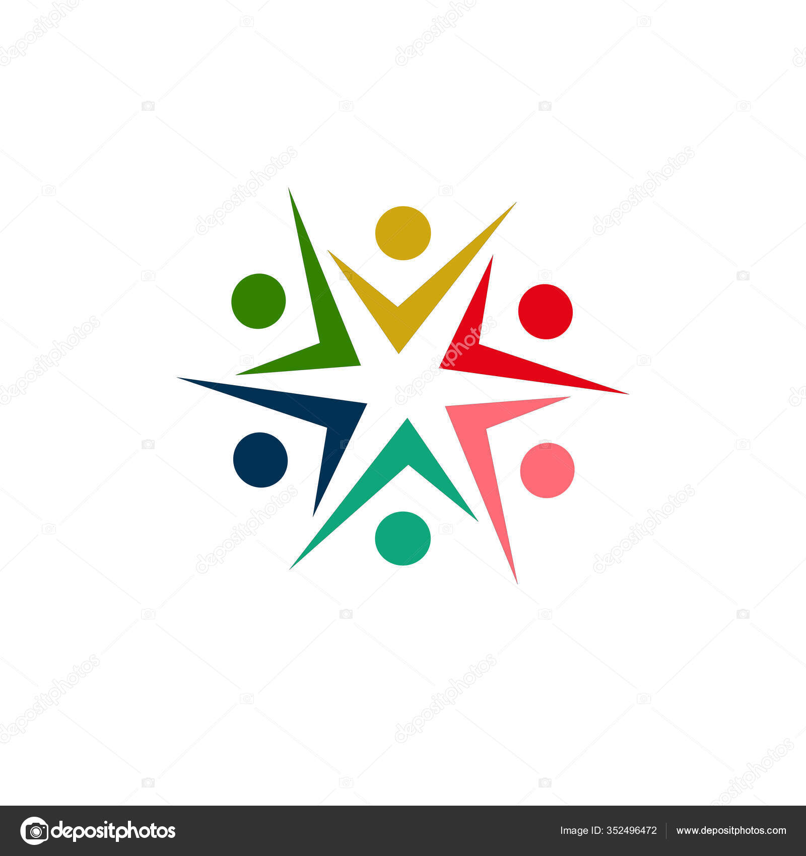 People Sign White Stock Vector by ©BEEANDGLOW 352496472