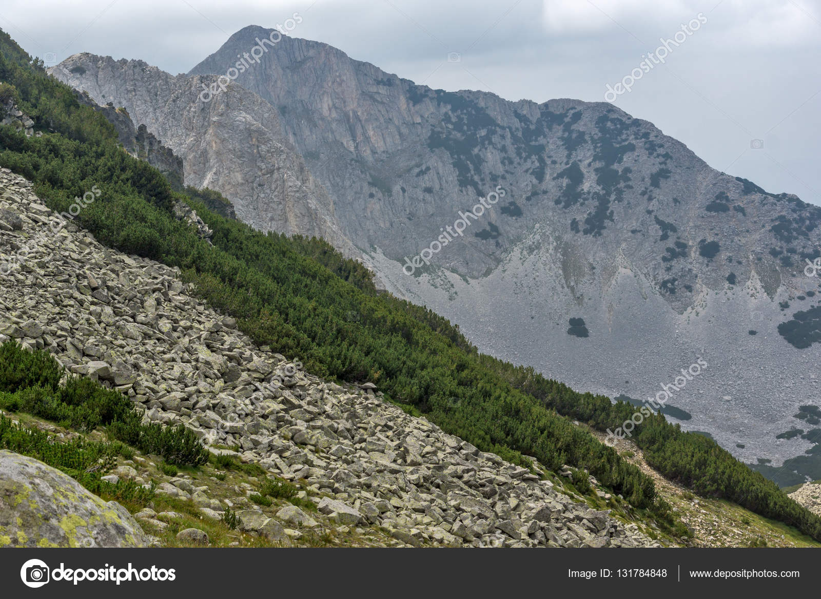 Amazing view of Cliffs of Sinanitsa peak, Pirin Mountain Stock Photo by ...